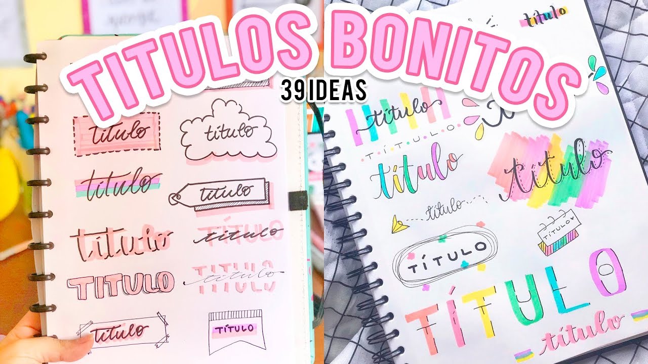 Ideas de títulos bonitos [+11 ejemplos]